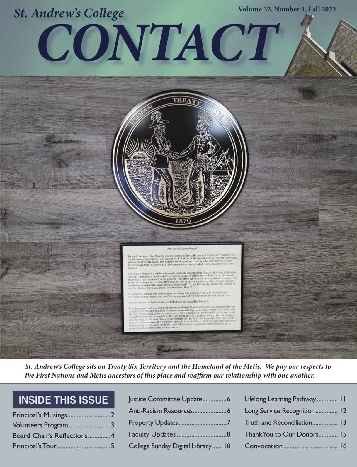 2022 Fall Contact - St. Andrew's College